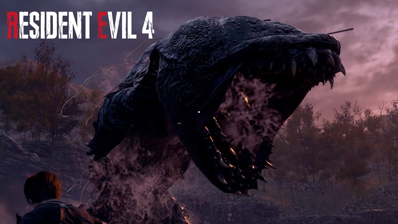 Resident Evil 4 Remake Del Lago Lake Monster - YouTube