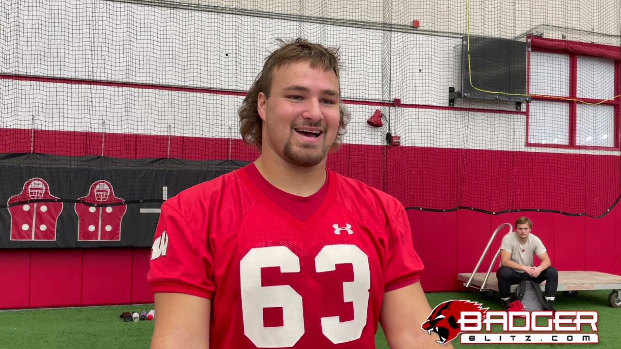 Wisconsin OL Tanor Bortolini on playing different positions on the ...