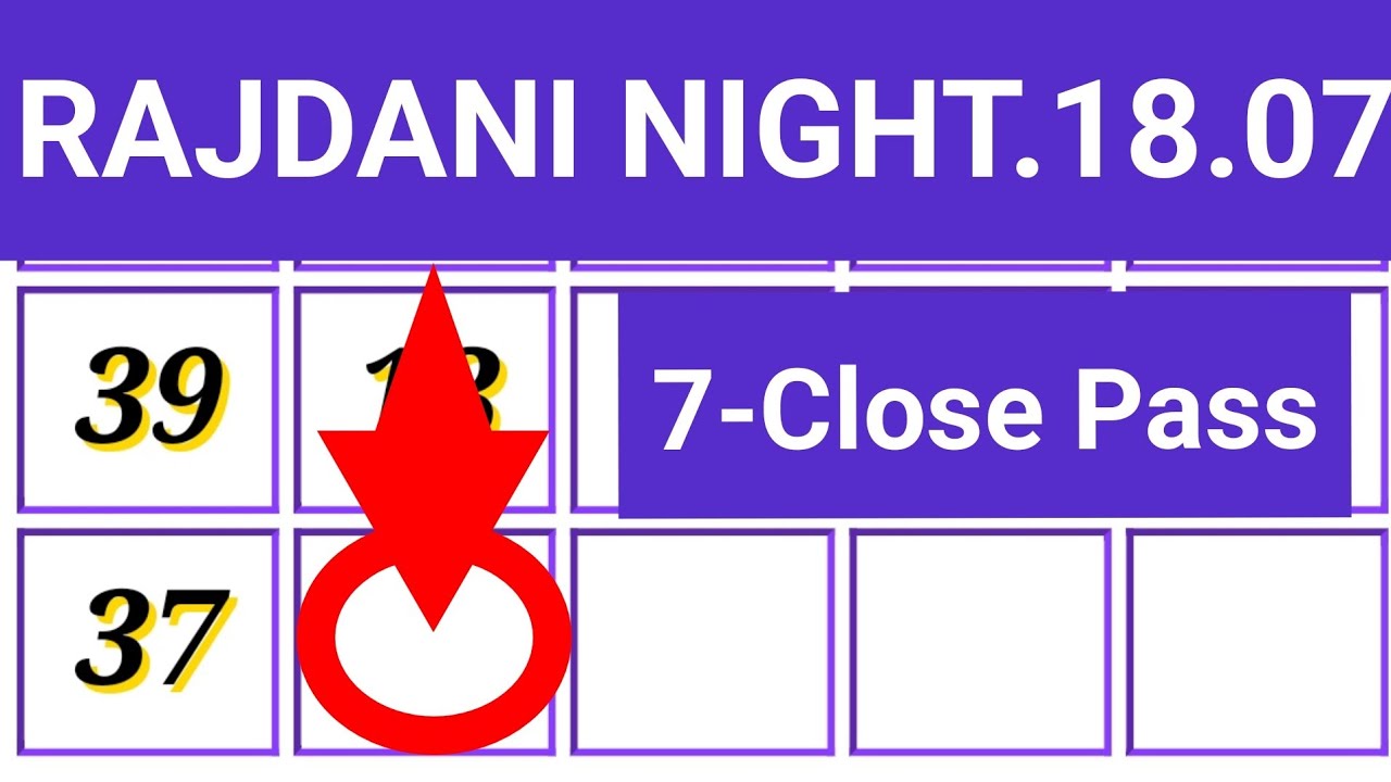 18/07/2023 Radhani Night Today | Rajdhani Night Open | Rajdhani Night ...