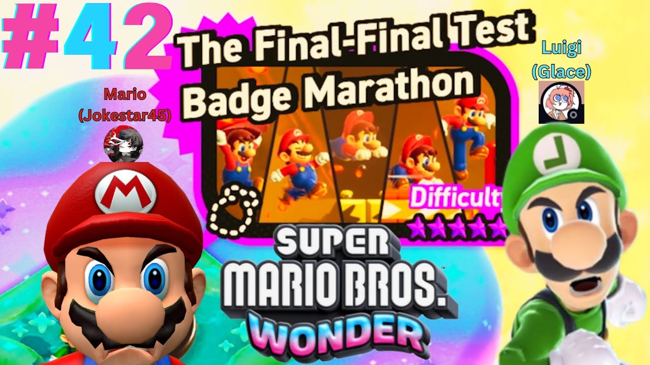 BEATING The Final-Final Test - Super Mario Bros. Wonder (Switch) (Co-op ...