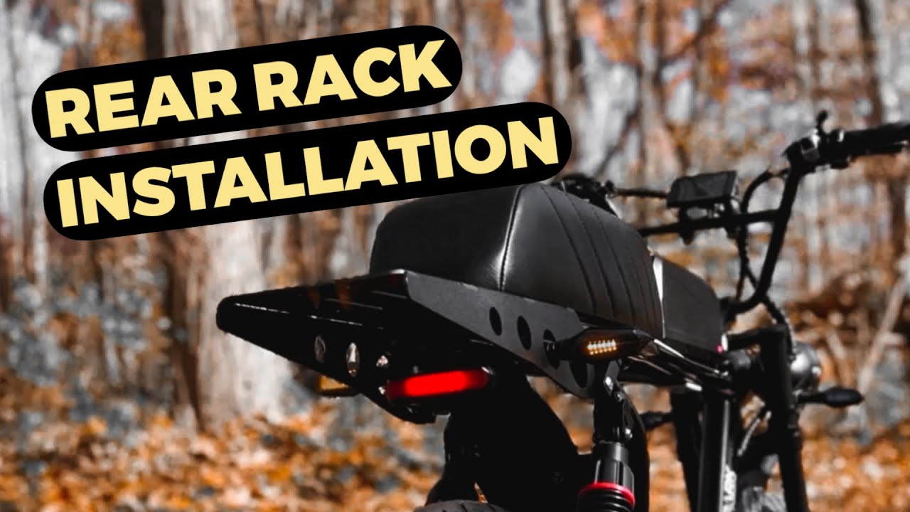 How to Install a Rear Rack on the Bandit Electric Moped from Spark ...