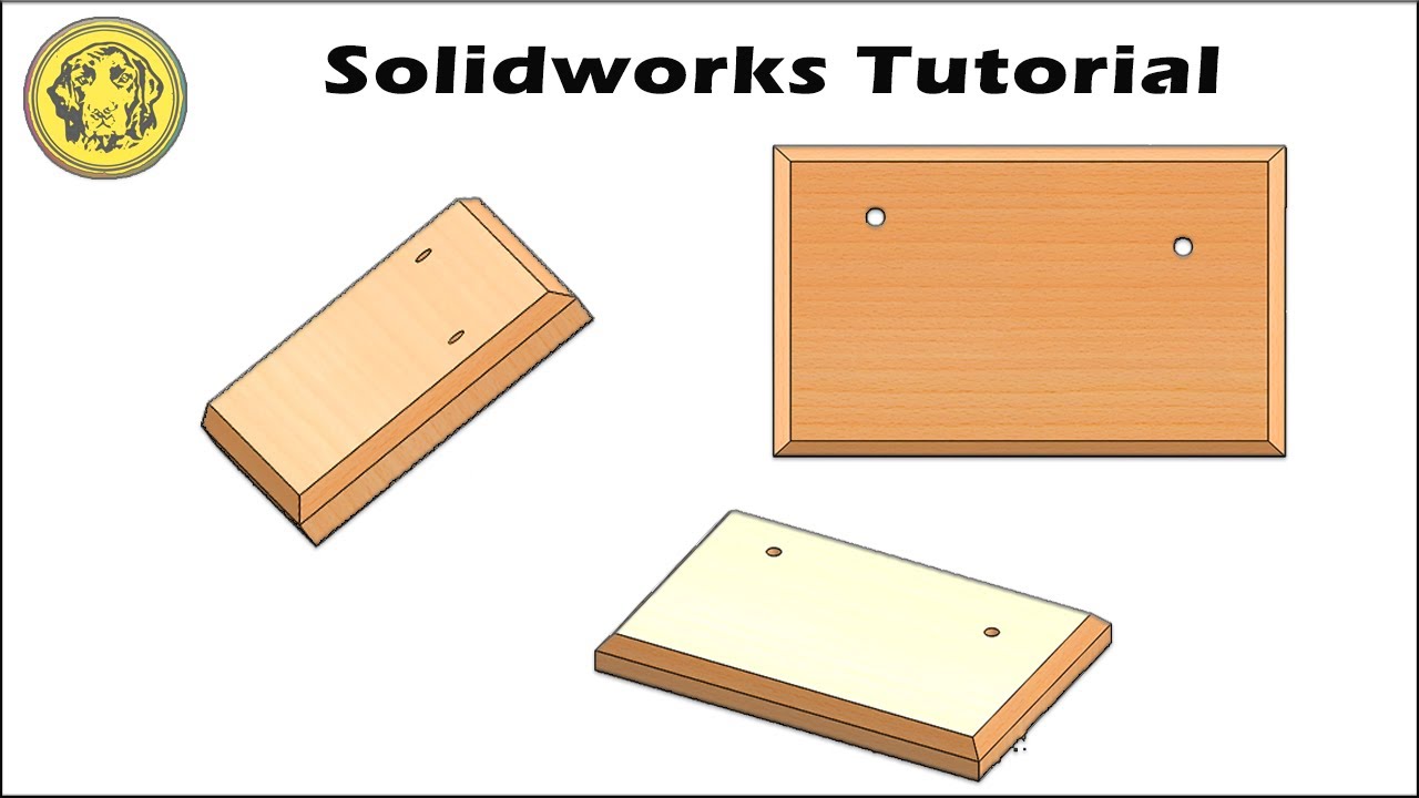 Solidworks Tutorial | How to make a " Wooden Base "| Solidworks ...