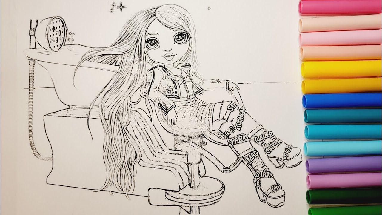 Rainbow High Coloring Book Pages Rainbow High #rainbowhighRainbow High ...