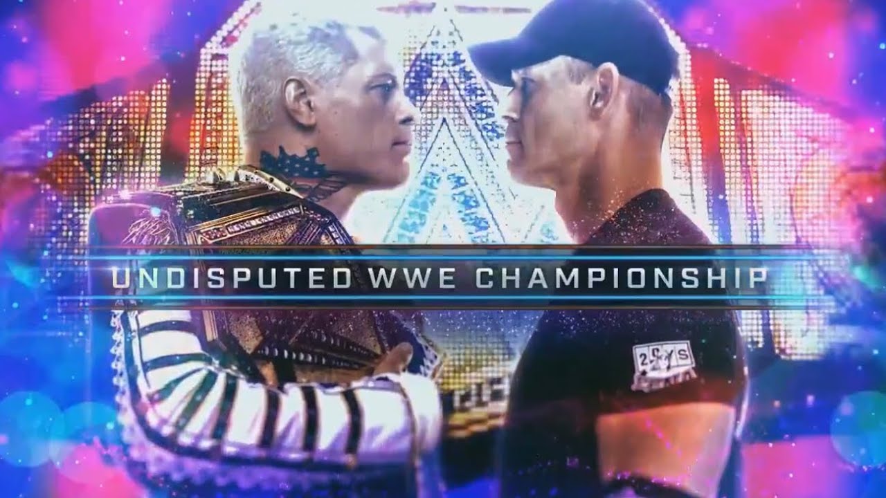 WWE WrestleMania 41 official match card graphics Night 1 and Night 2 ...