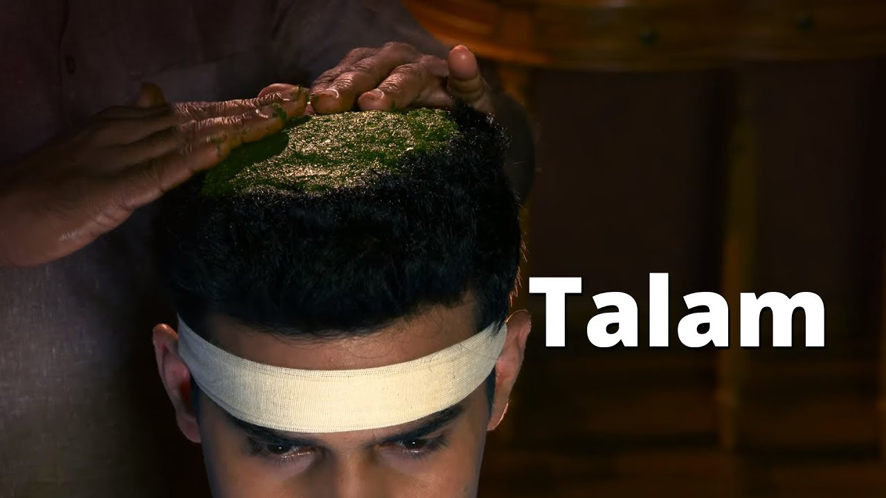 Applying Medicated paste on the forehead - Talam (Thalam) - YouTube
