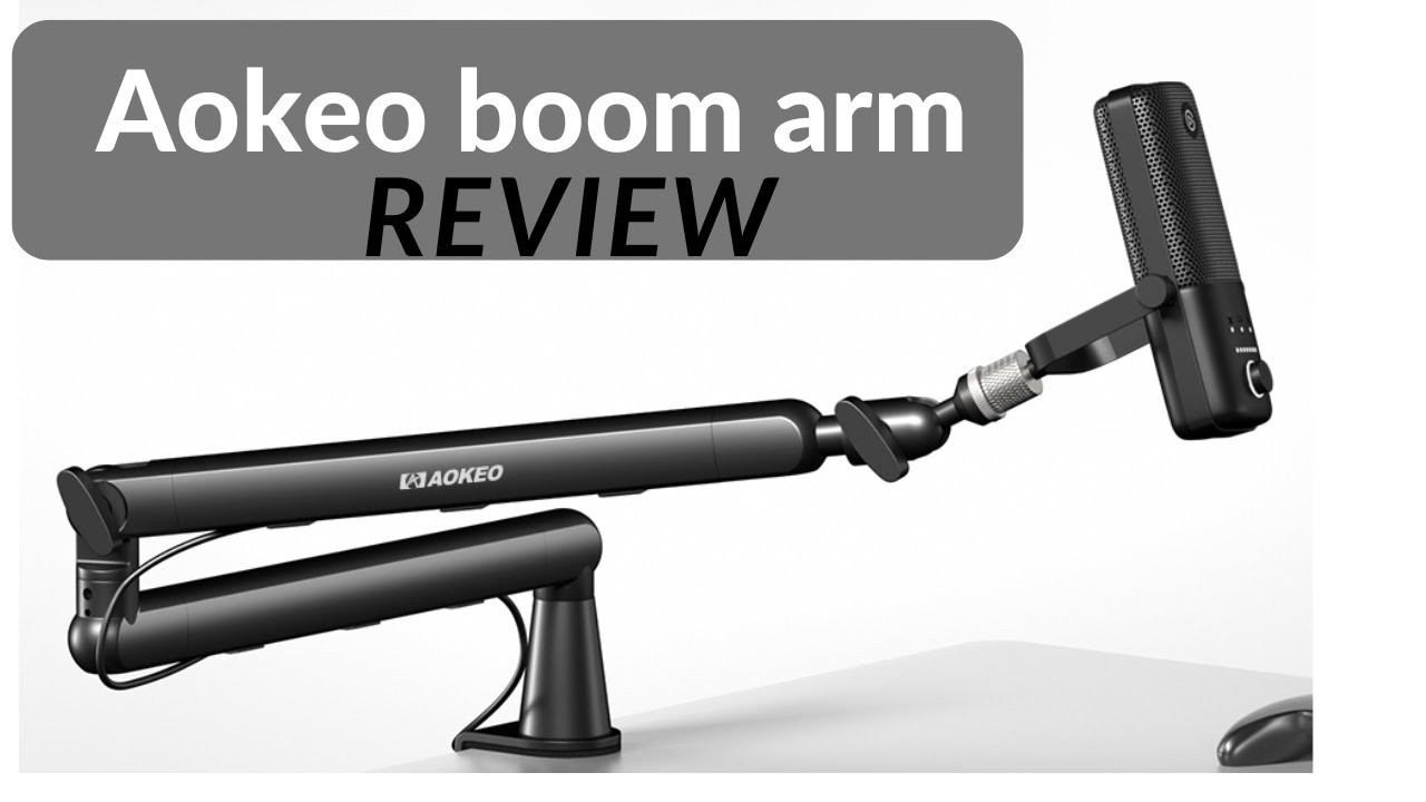 Aokeo AK-55 Mic boom arm Desk Low Profile Adjustable Review - YouTube