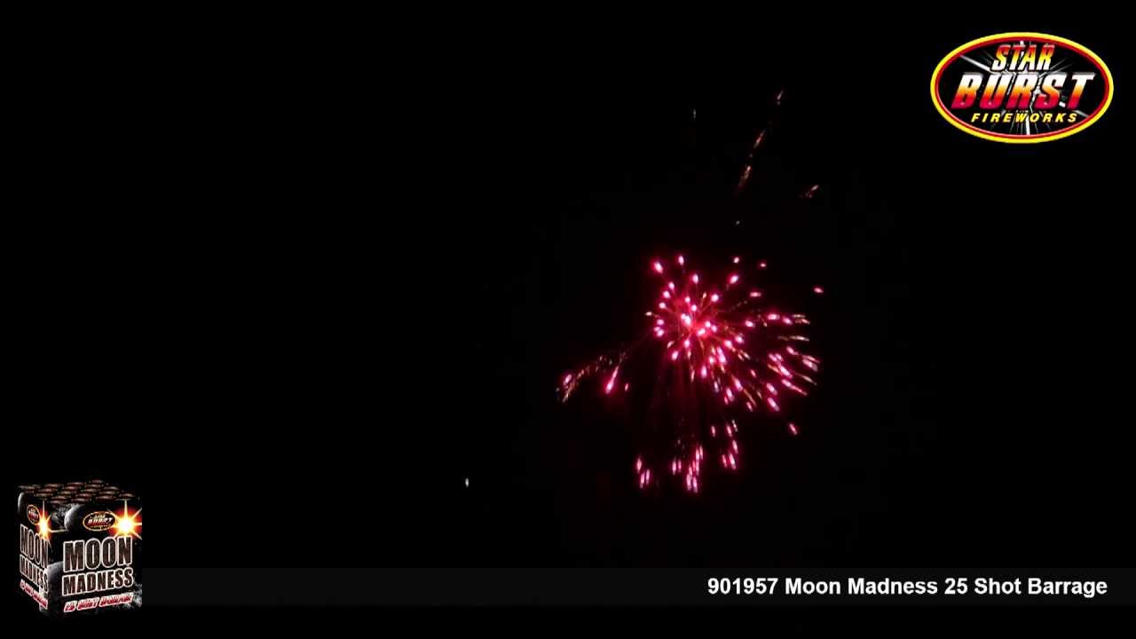 Pyro Magic Fireworks - 901957 Moon Madness 25 Shot Barrage - YouTube