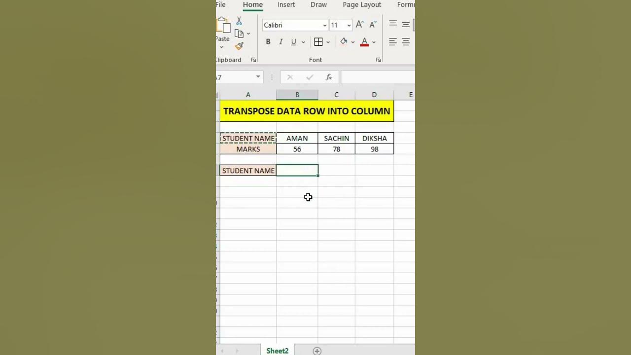 Transpose your data in excel.... - YouTube