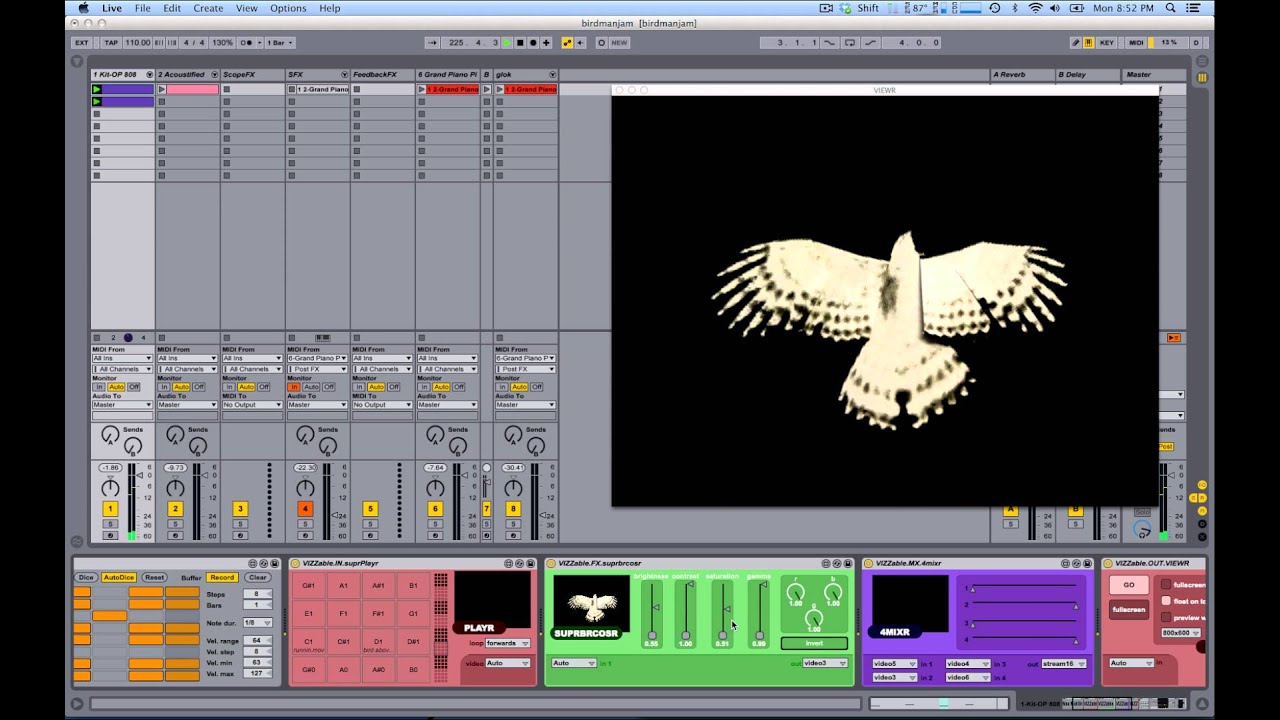 Audio-visual composition in Live 9 with VIZZable2 - YouTube