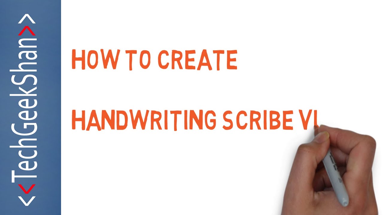 Create Handwriting Scribe Videos - YouTube