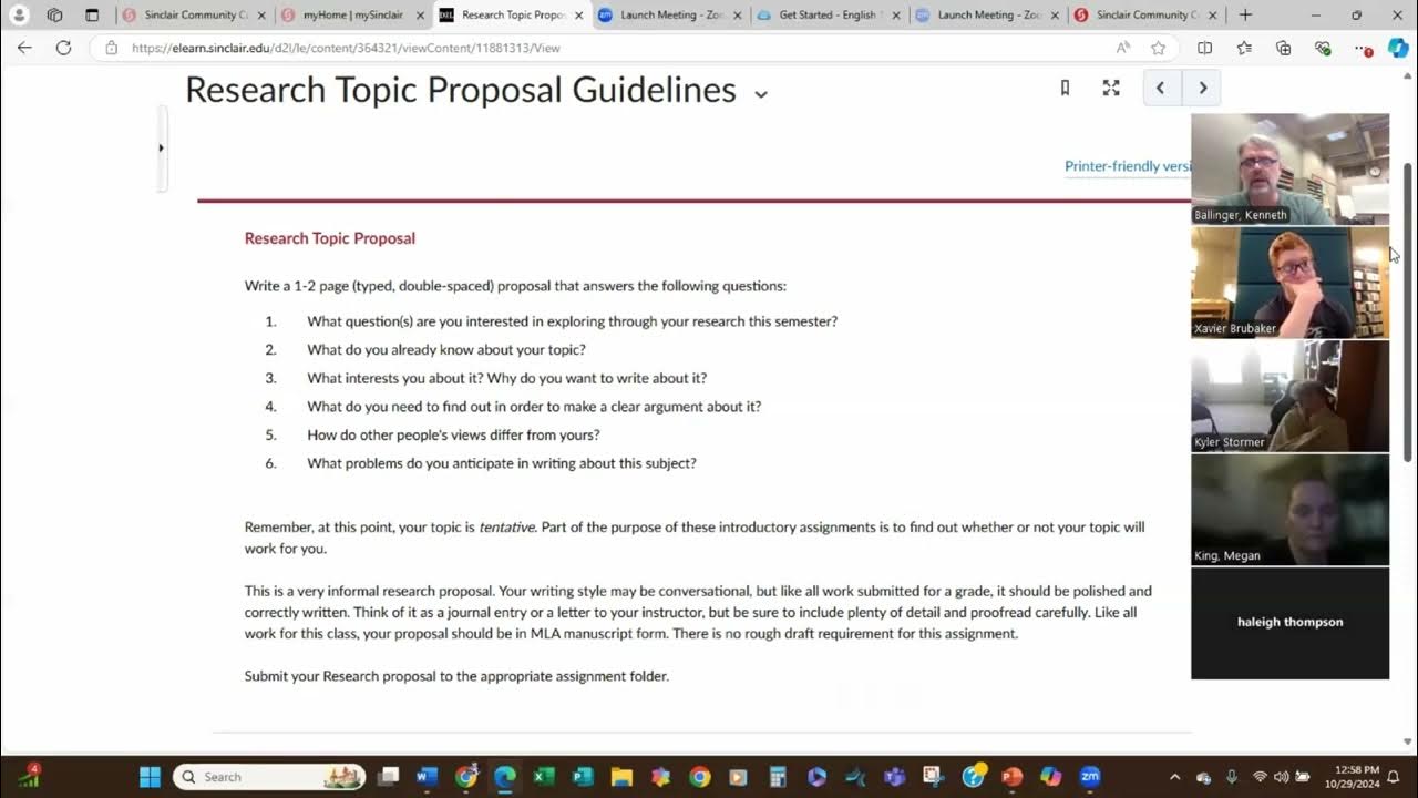 10 29 research paper instructions, part 2 - YouTube