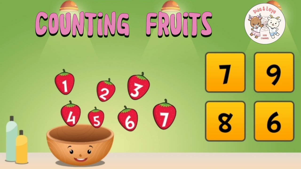 Learn Numbers with Counting Fruits - YouTube