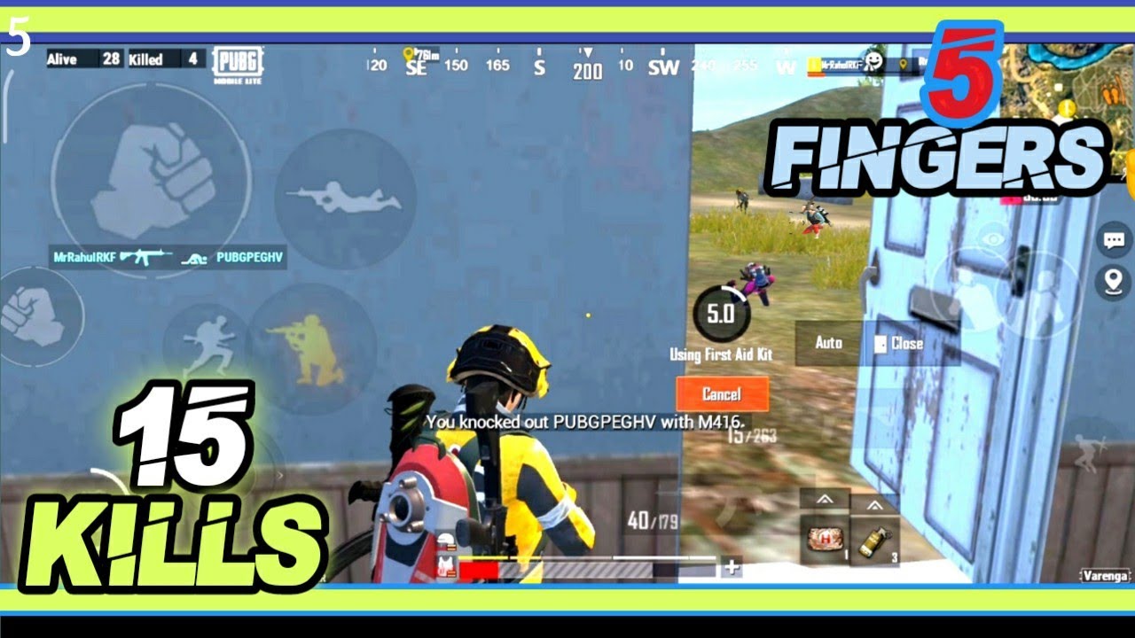 10hp me 1 VS 4 Ras game play | BGMI | solo vs squeat Ras game Play ...