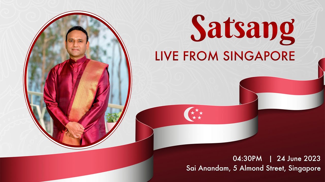Satsang with Sri Madhusudan Sai || Sai Anandam, Singapore || 24 June ...