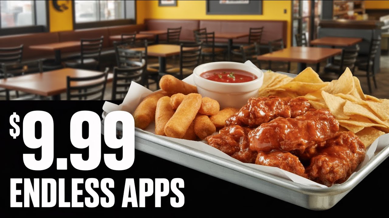 BUFFALO WILD WINGS $9.99 ENDLESS APPS CHALLENGE! - YouTube