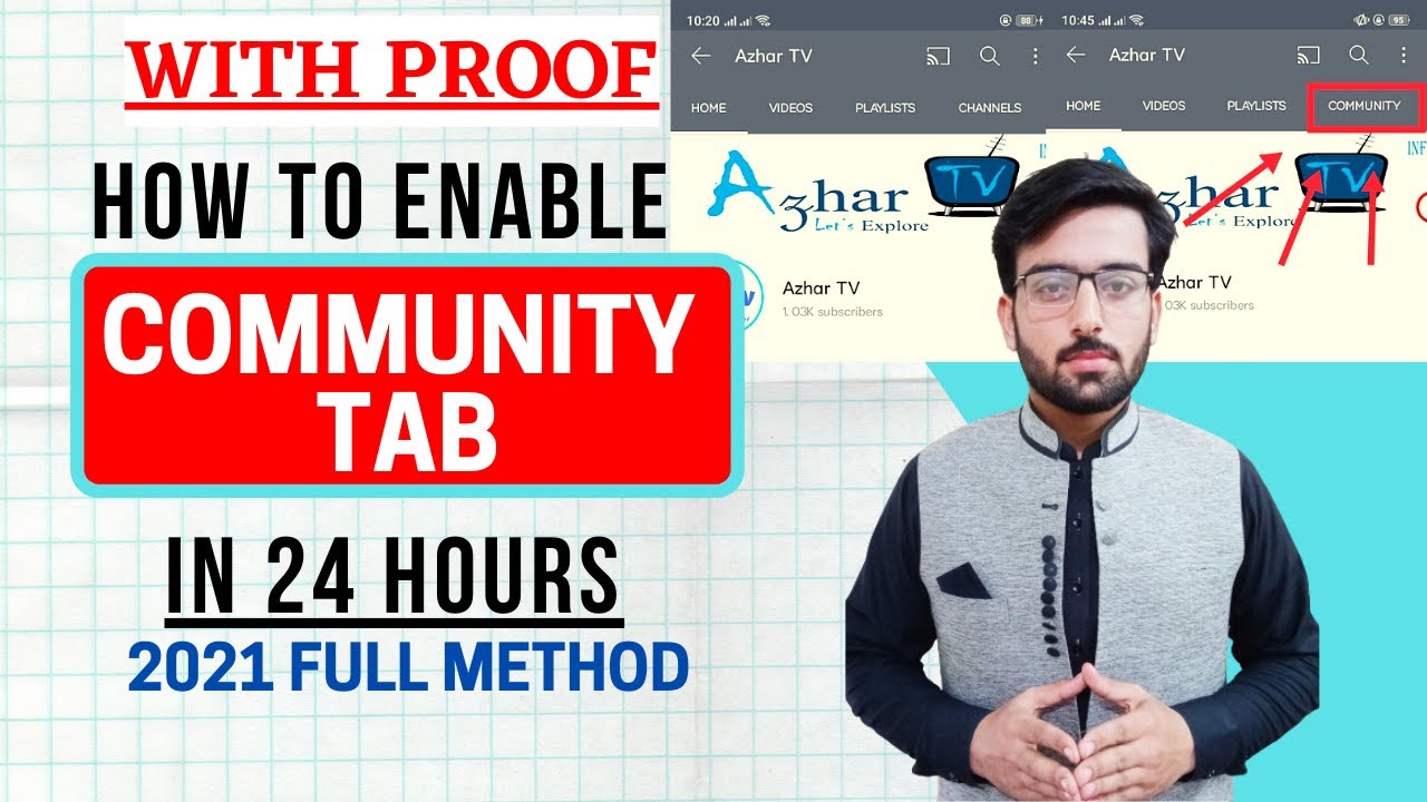 How To Enable Community Tab On YouTube | How to get community on ...