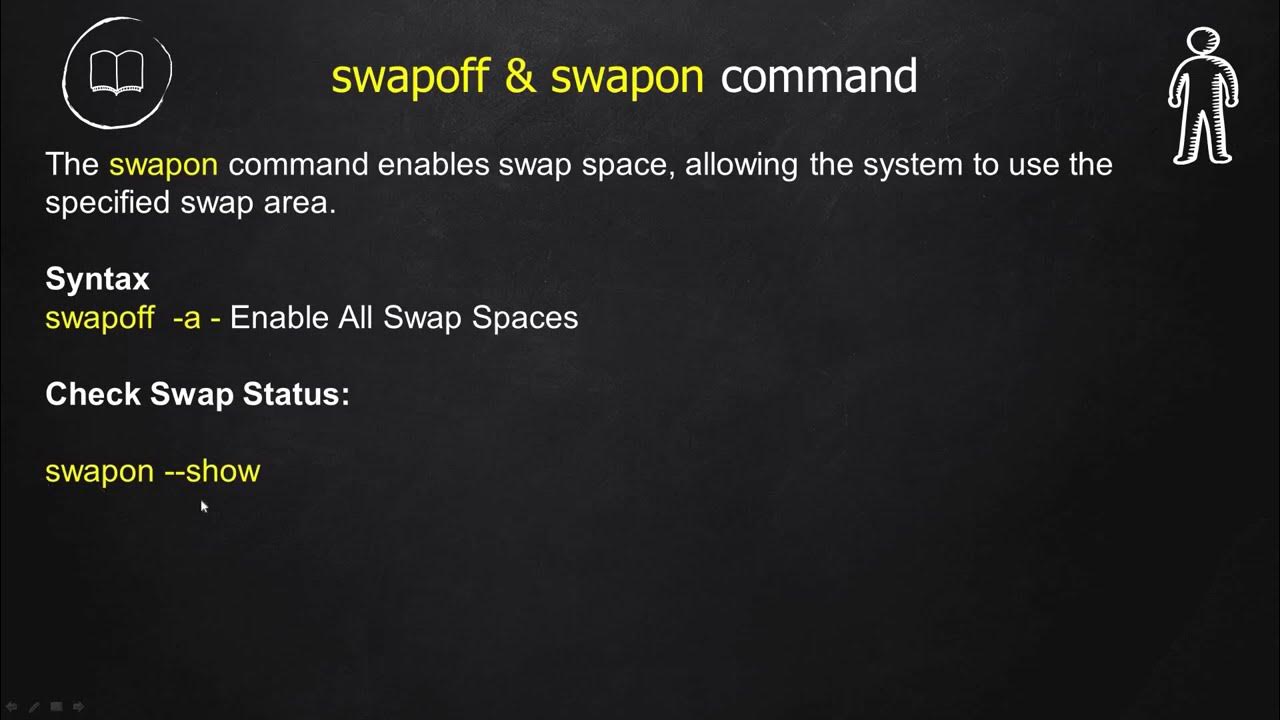 swap off and swap on Linux Commands Part- 68 #linux #networking # ...