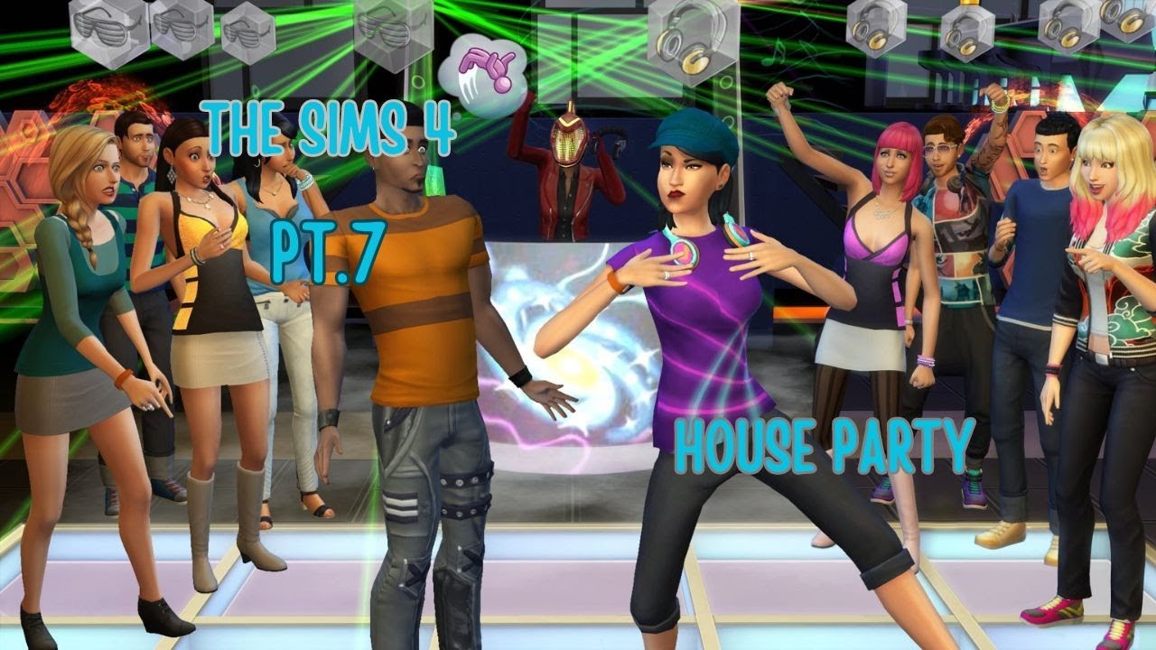 The Sims 4 PT.7 House Party - YouTube