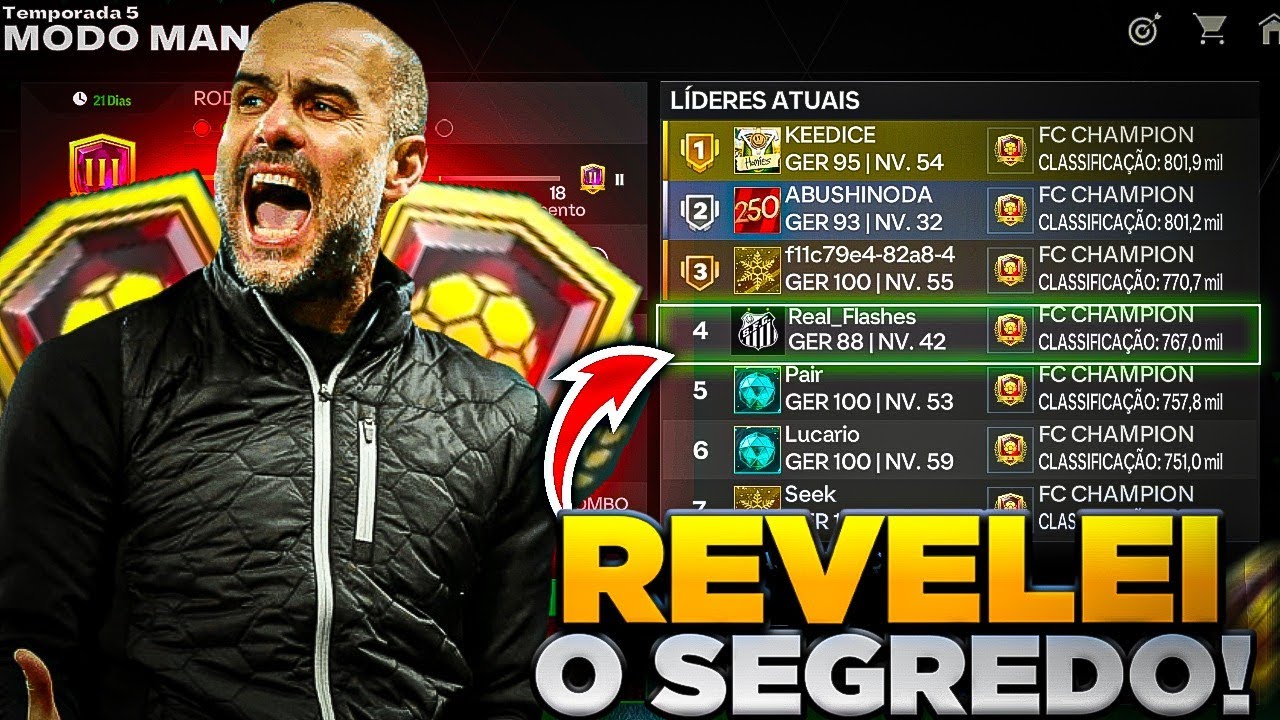 REVELEI a MELHOR TÁTICA e FORMAÇÃO do MODO MANAGER no FC MOBILE 24 ...