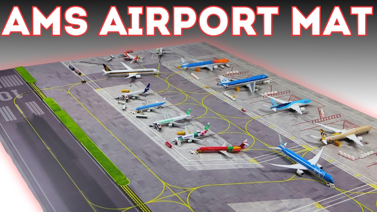AMS Airport Mat Review – A Realistic Setup for Model Aircraft - YouTube