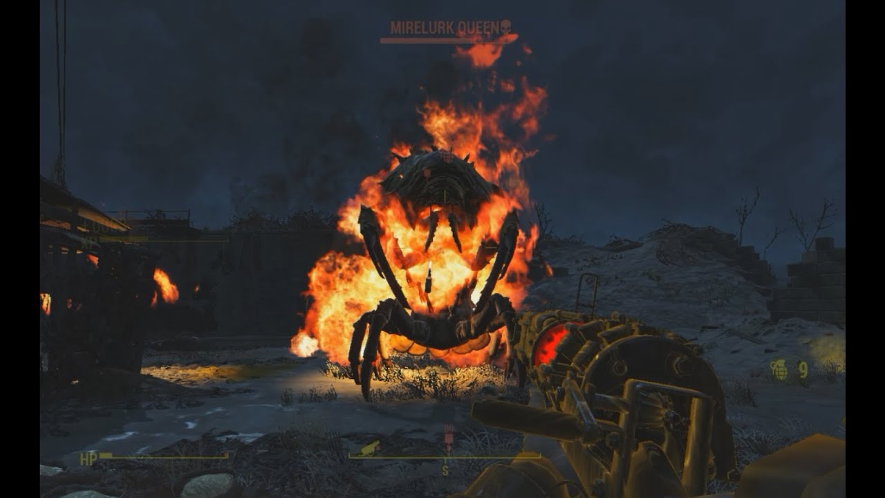 Queen Mirelurk Boss Fight FALLOUT 4 (No Spoilers) - YouTube
