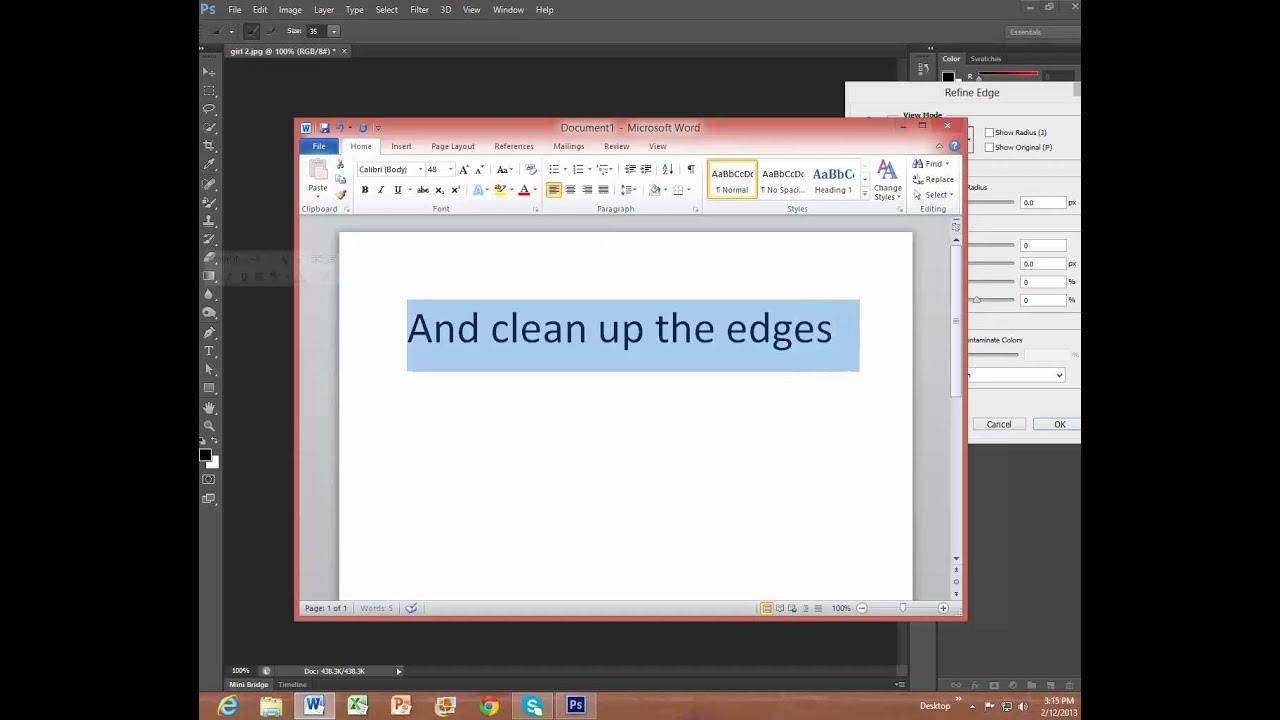 How To Change Hair Color In Adobe Photoshop CS6 - YouTube