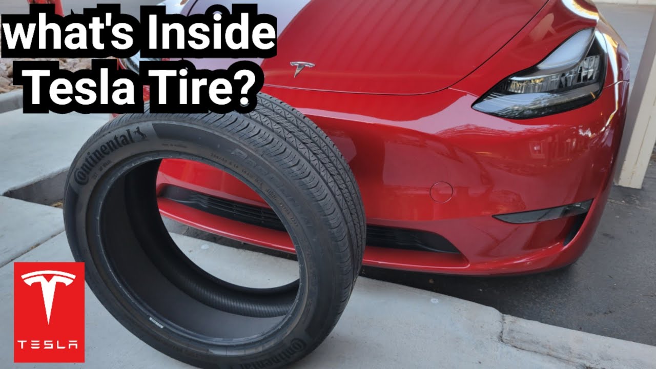 what's Inside Tesla tire? why don't buy Tesla Form tire again? - YouTube