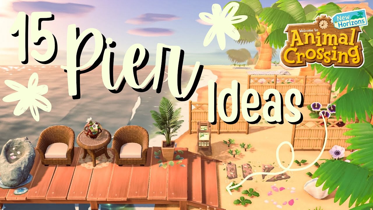15 ways to decorate your pier // animal crossing new horizons - YouTube