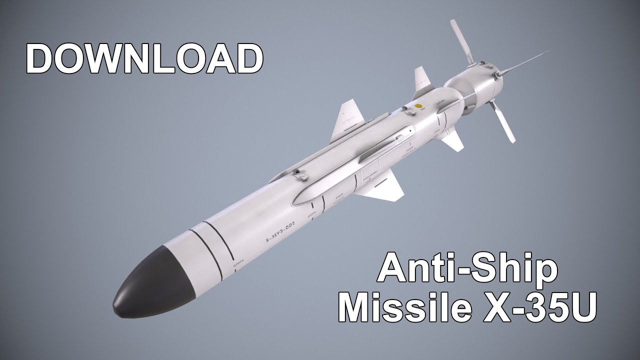 Anti-Ship Missile X-35U 3D Model (52) - YouTube