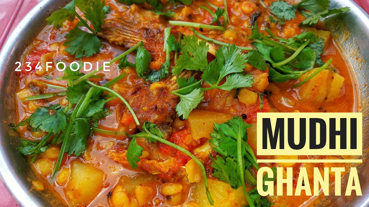 Mudhi ghanta | fish head curry with chana dal odia style | woodstove ...