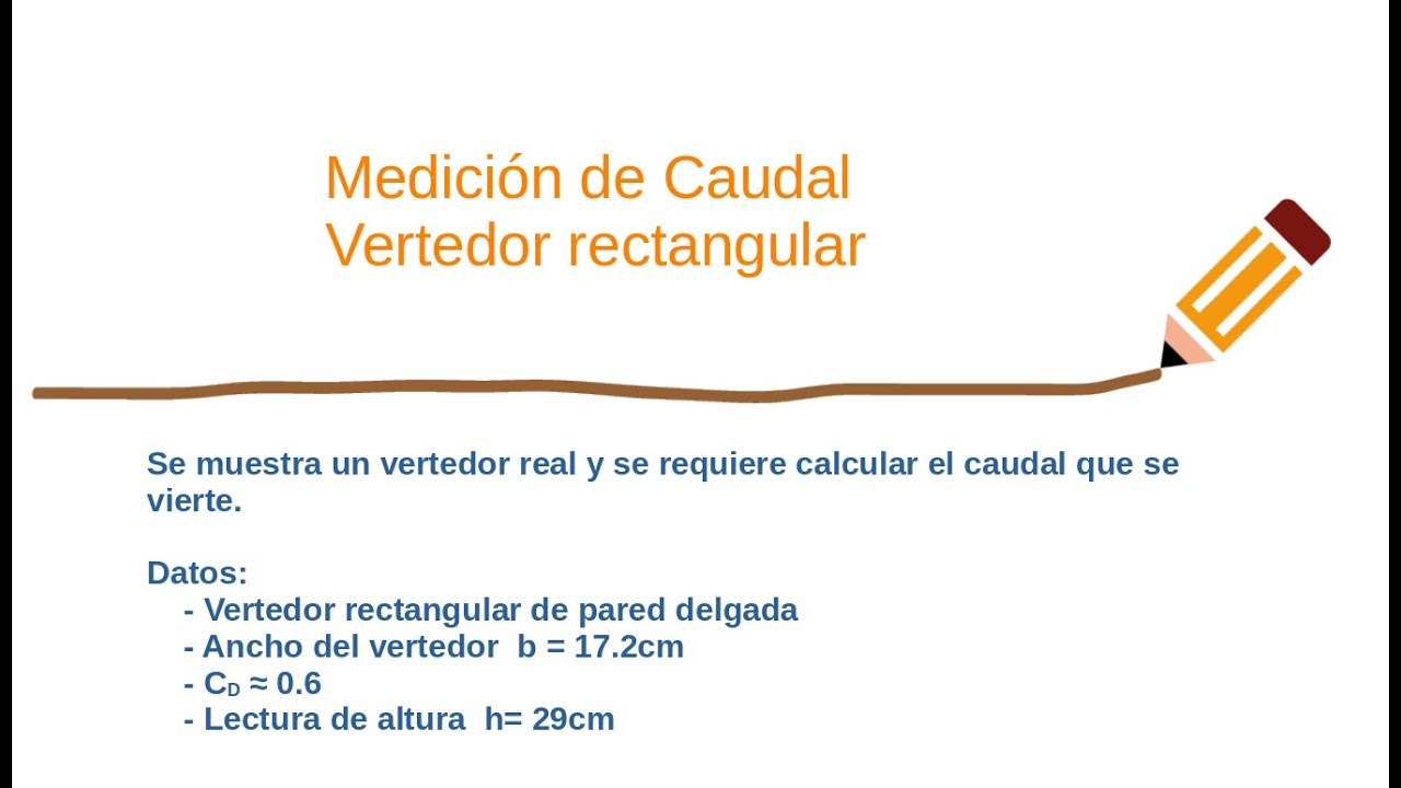 Vertedor Rectangular de pared delgada - YouTube
