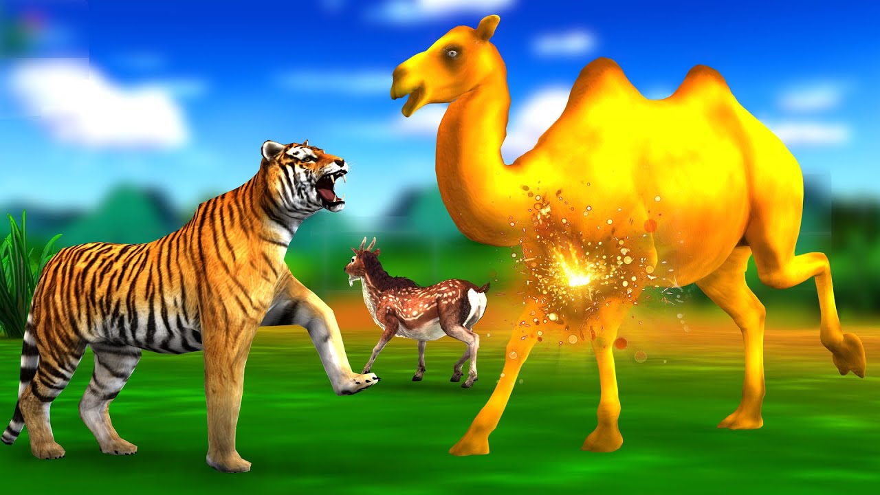 सुनहरा ऊंट बाघ और हिरण Golden Camel Tiger Aur Hiran Kahani - Hindi ...