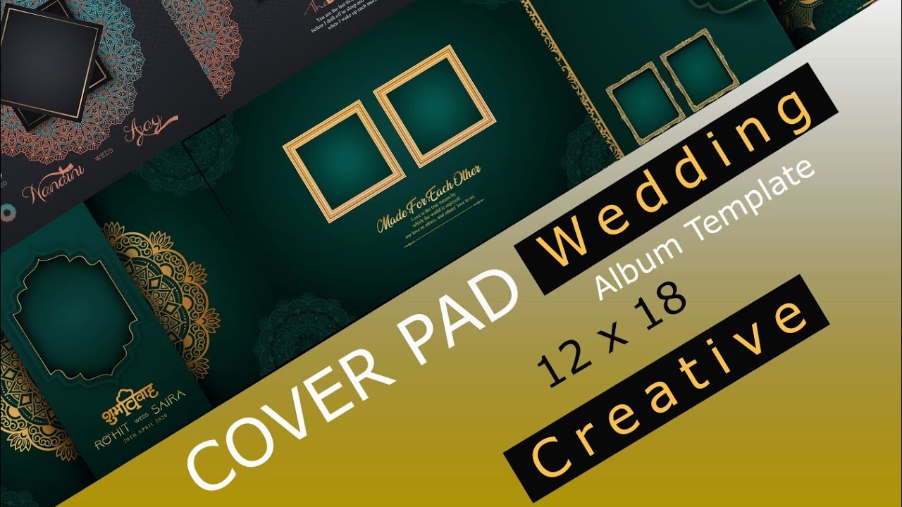 Cover pad 12x18 collection full psd - YouTube