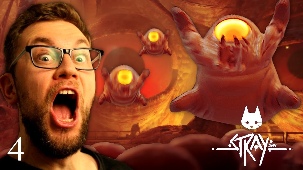 STRAY | Cute Cat Eating Monster Hive | Gameplay part 4 - YouTube