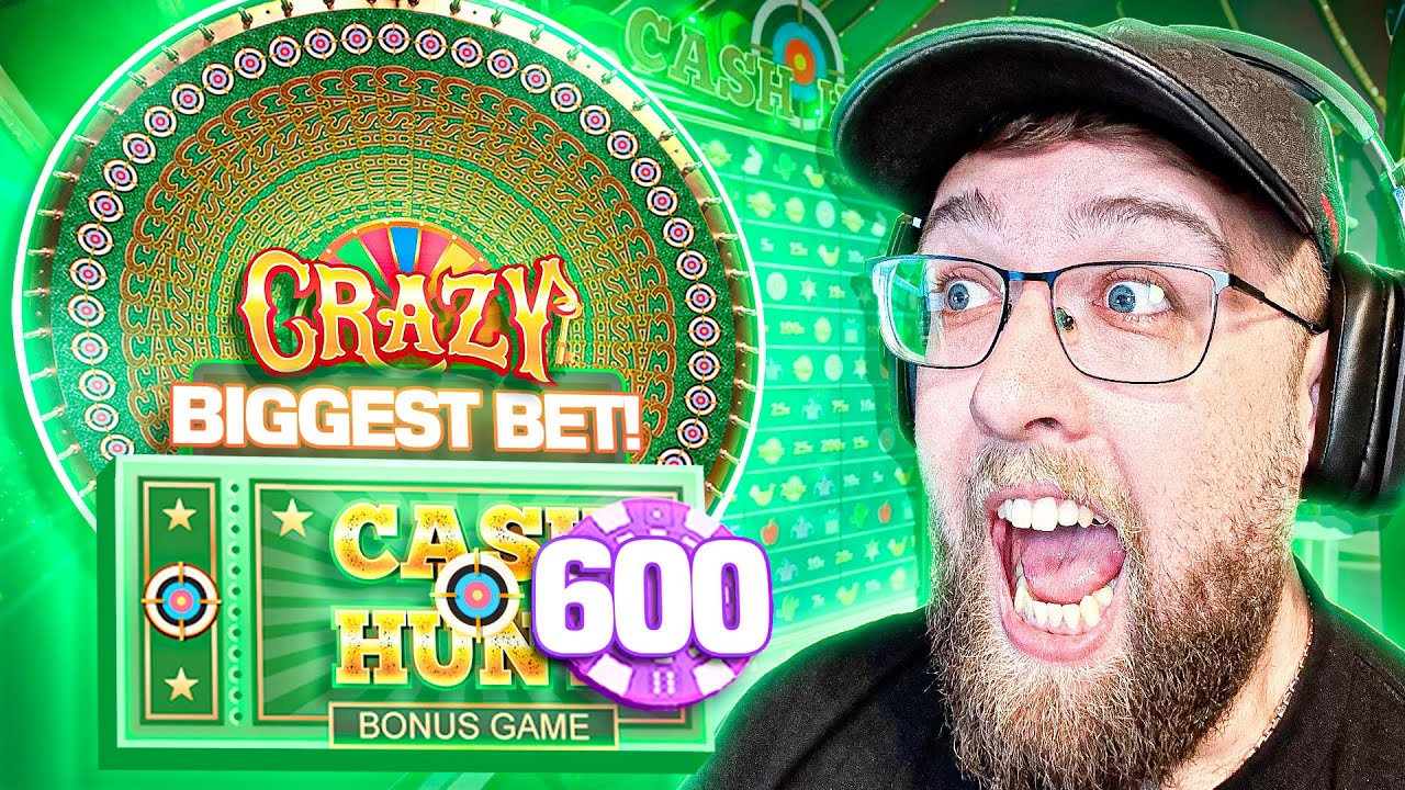 MY BIGGEST BET ON A CASH HUNT EVER ON CRAZY TIME! (INSANE) - YouTube