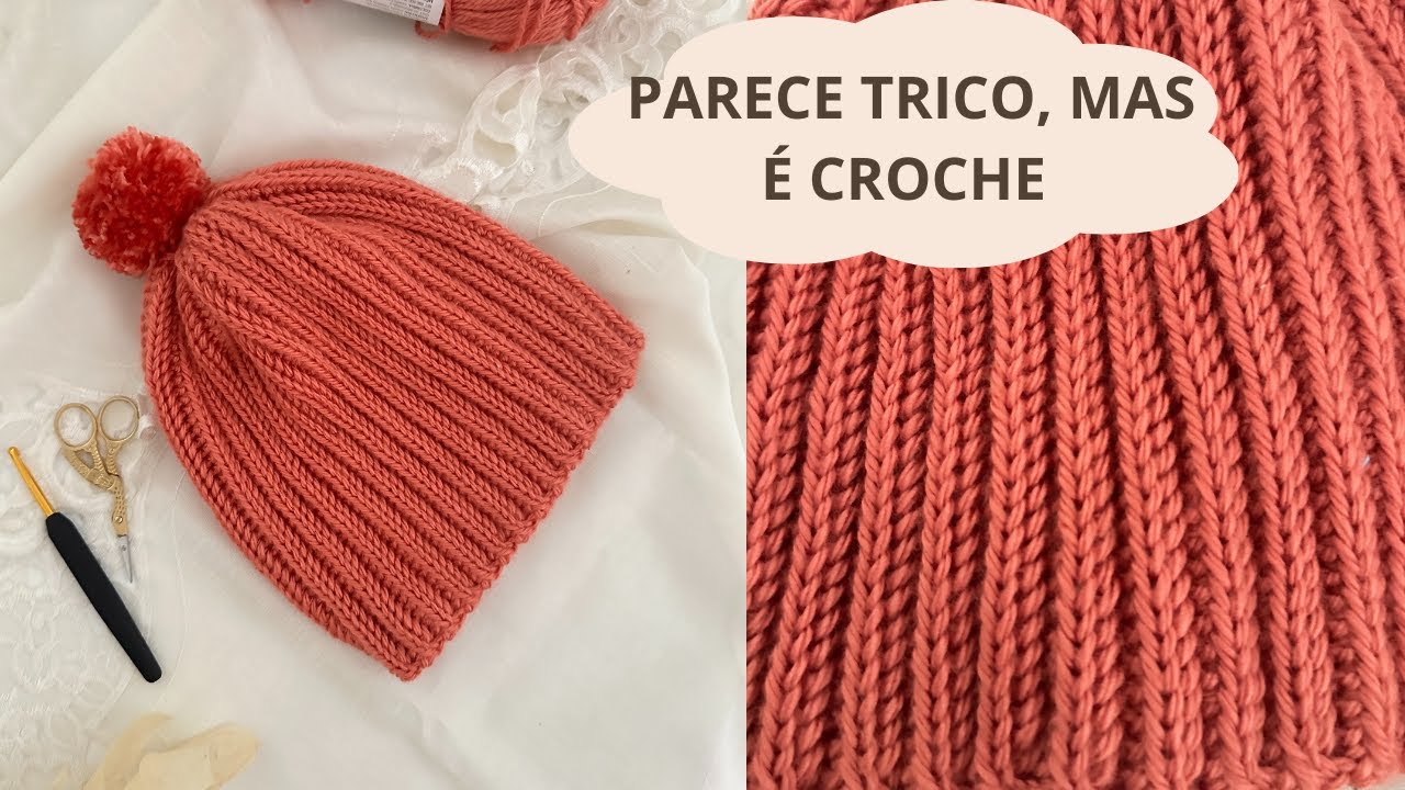 GORRO DE CROCHE COM UM ÚNICO PONTO | COSTURA INVÍSÍVEL | DICAS DE ...