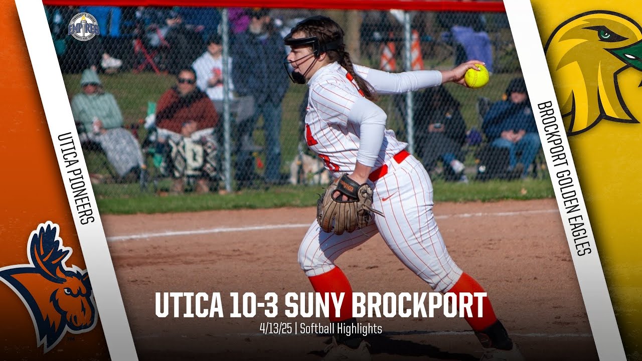 Utica at SUNY Brockport - Game 1 | Softball Highlights - 4/13/25 - YouTube