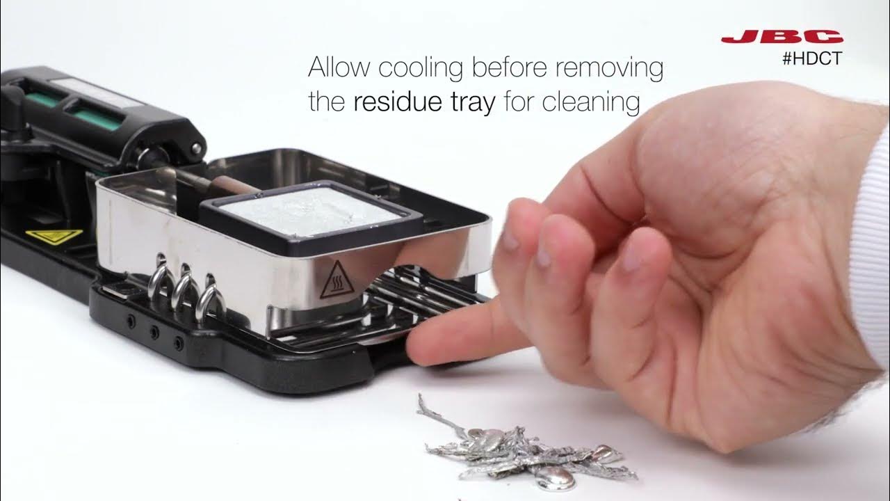 JBC HDCT Heavy Duty Solder Pot Station - YouTube