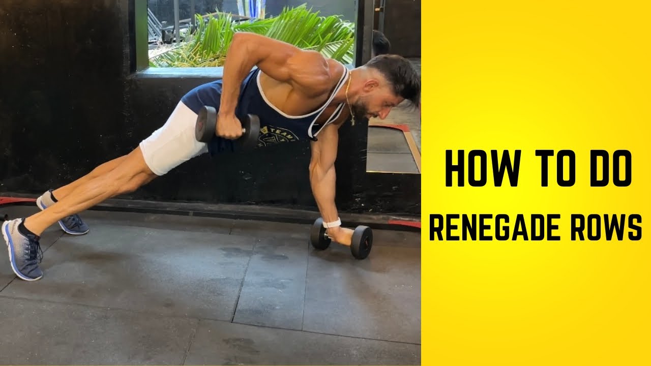 How to: Dumbbell Renegade Rows - YouTube
