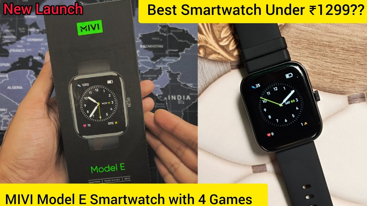 MIVI Model E Smartwatch with All Features @ ₹1299 | Review, Setup ...