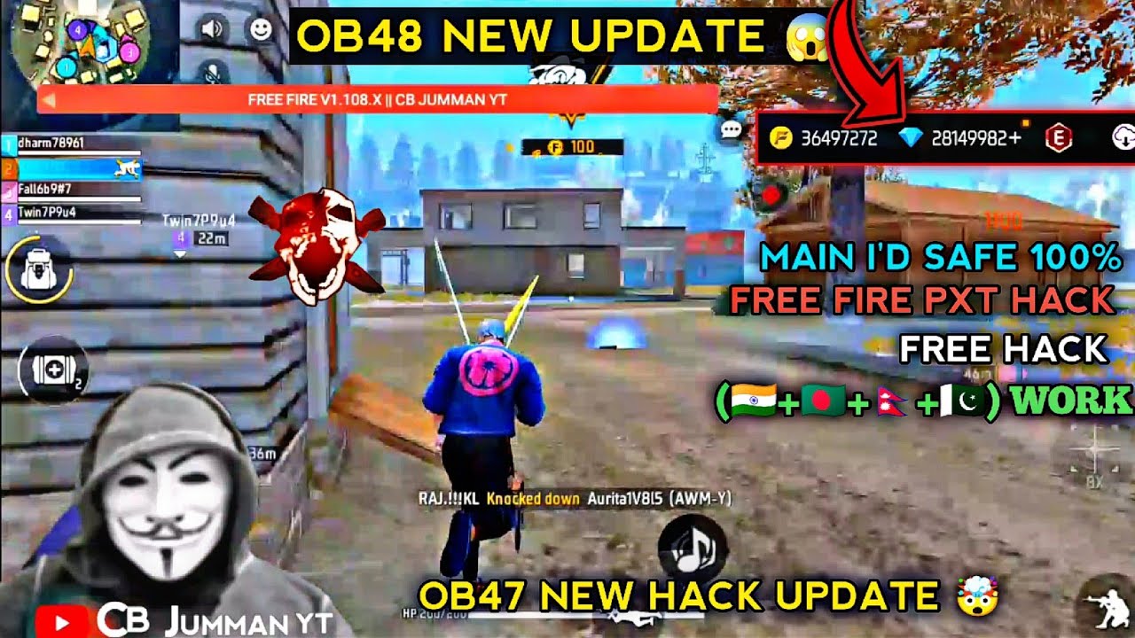 OB48 UPDATED MOD MENU FF HACK | OB48 FF HACK | FREE FIRE MOD MENU | THE KING CHEATS MOD MENU ...