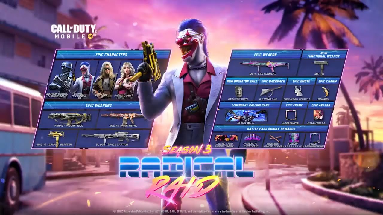 Season 3 Battle Pass | Radical Raid | COD Mobile | CODM - YouTube