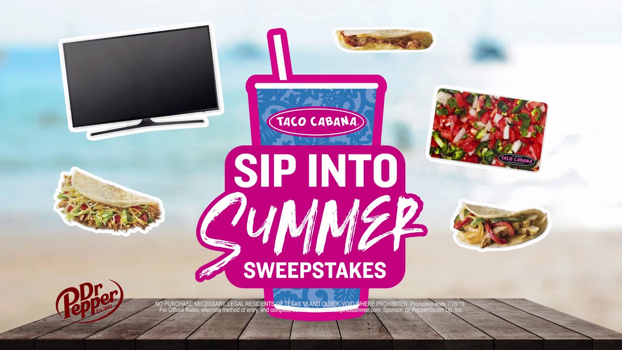 Sip into Summer Sweepstakes. 1 in 4 wins! - YouTube