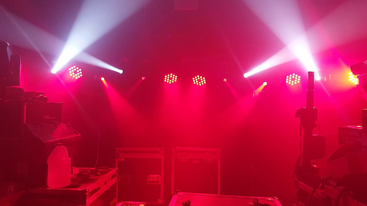 AUDIOWAVESOUND.COM SMALL BAND CLUB LIGHT SHOW SAMPLE SCENES - YouTube