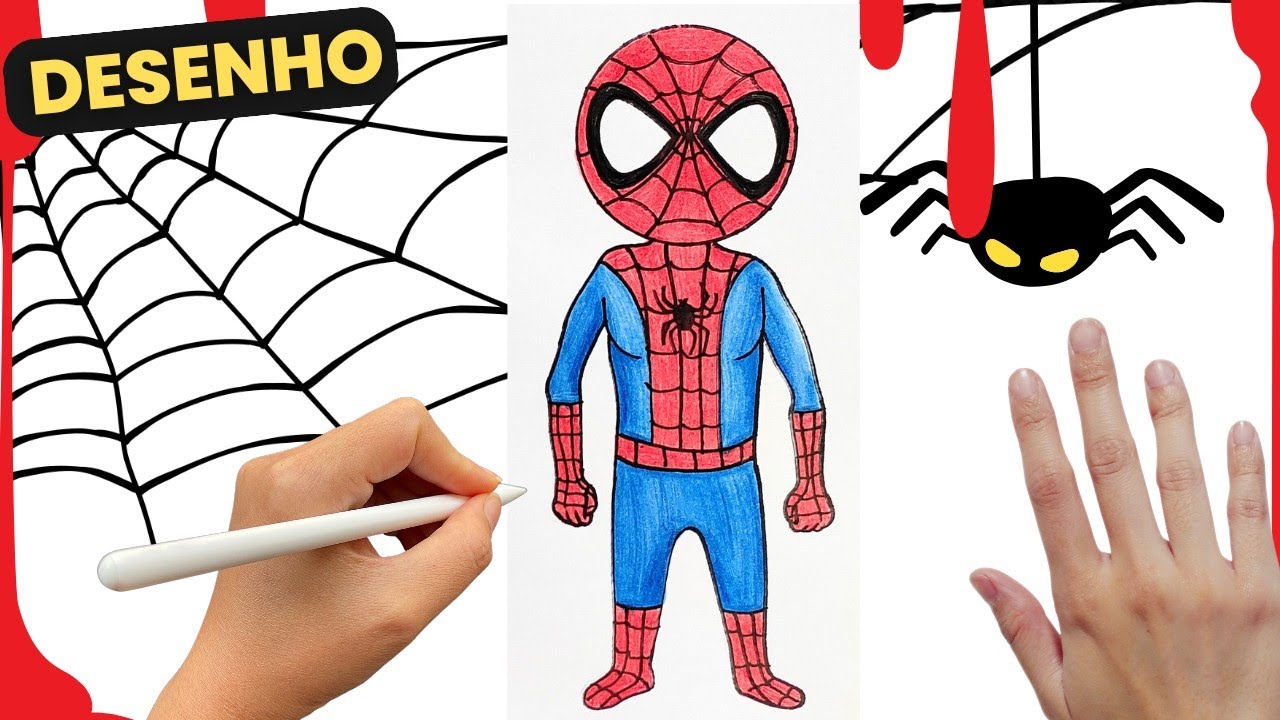 Como Desenhar o Homem Aranha fácil - YouTube