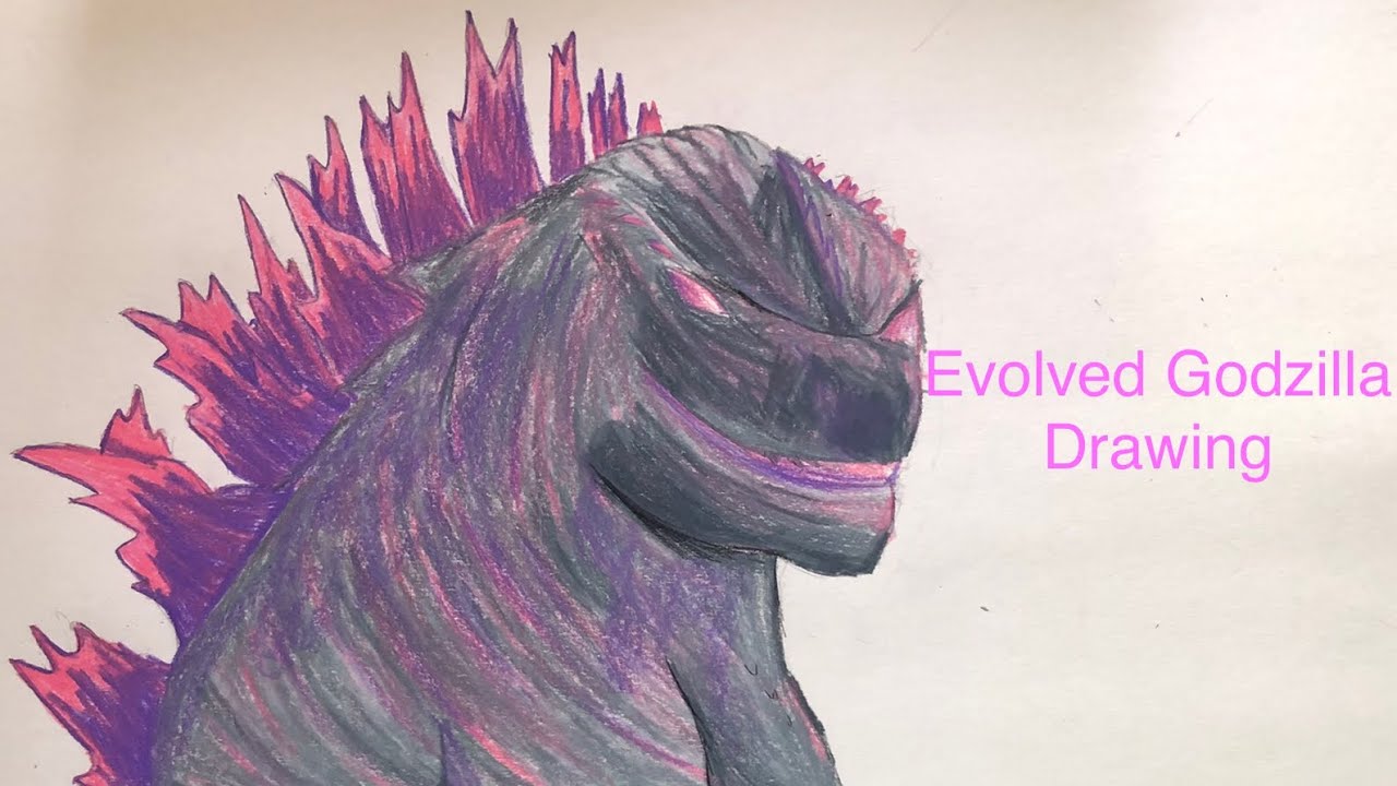 Evolved Godzilla Drawing - Godzilla x Kong: The New Empire (Godzilla ...