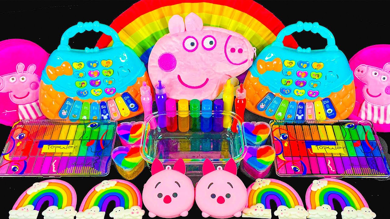 Pepa Pig Random With Piping Bag | Pepa Pig Slime Mixing | 1 Hour ...