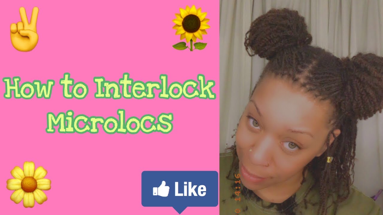 DIY Microlocs HOW TO Interlock Microlocs... EASY! - YouTube