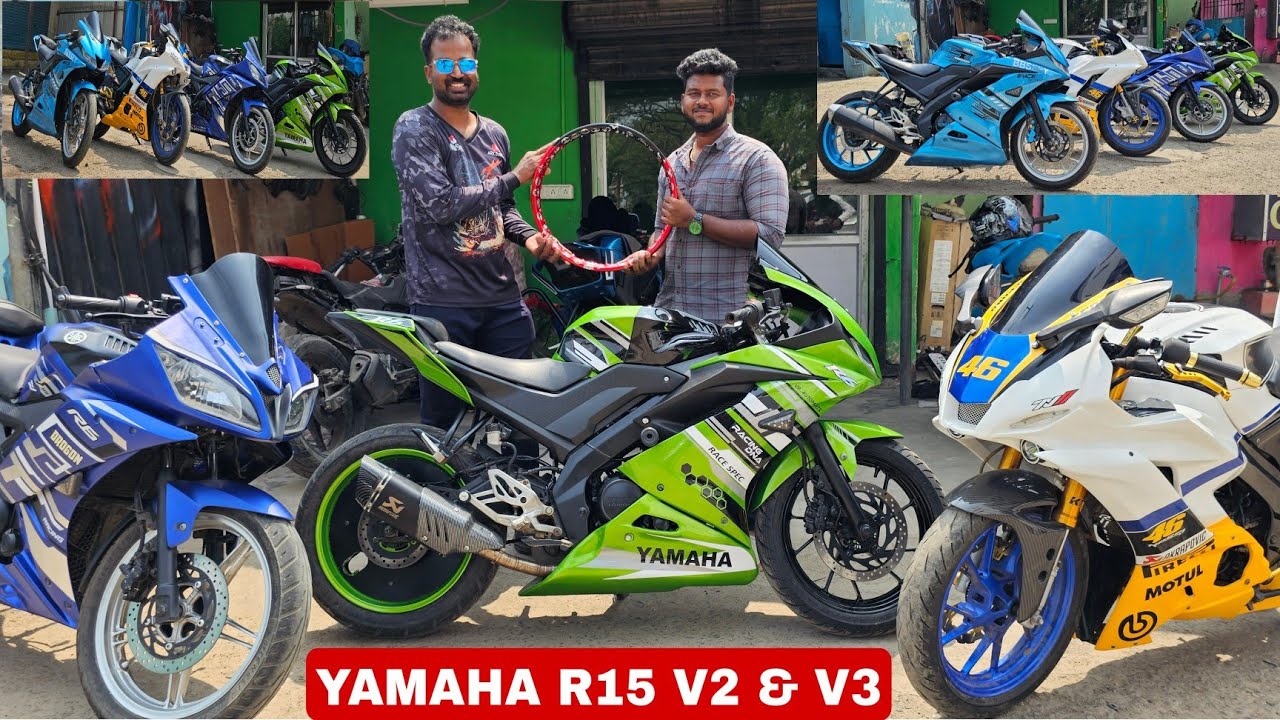 FULLY MODIFIED YAMAHA R15 V1, V2, V3 & V4 IN CHENNAI | ACCESSORIES ...