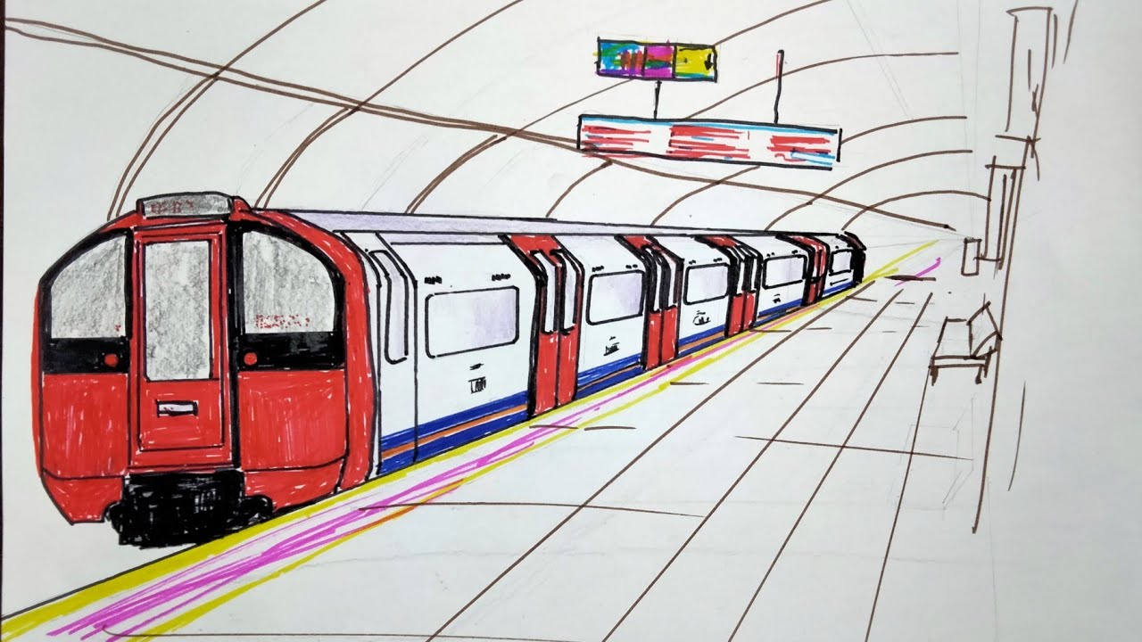 London Underground train victoria line - YouTube